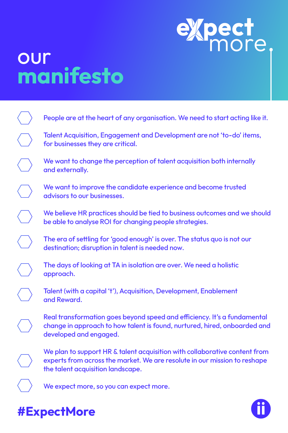 Expect More – Our Manifesto | Instant Impact Expect More – Our Manifesto | Instant Impact